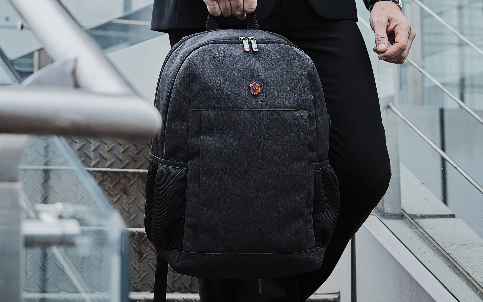 Business Formal Backpack | Classic 1 Dark Grey | Krimcode