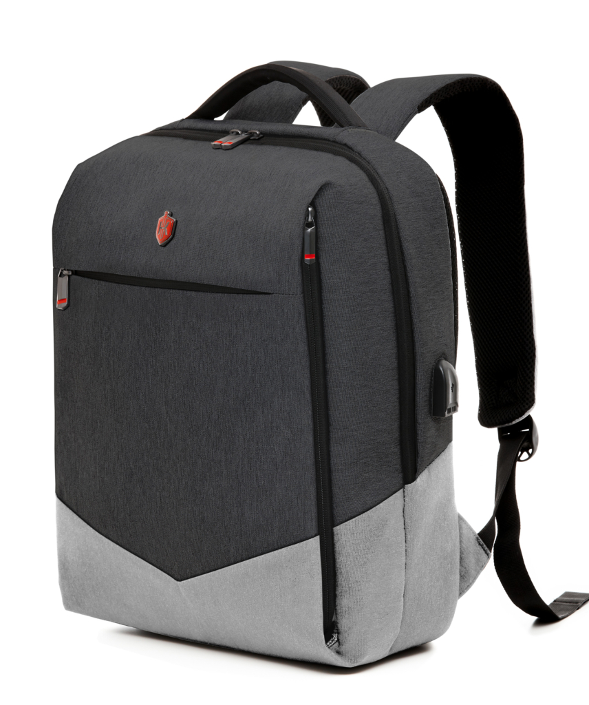 Two Tone Grey Backpack | Modern Business Backpack — Krimcode