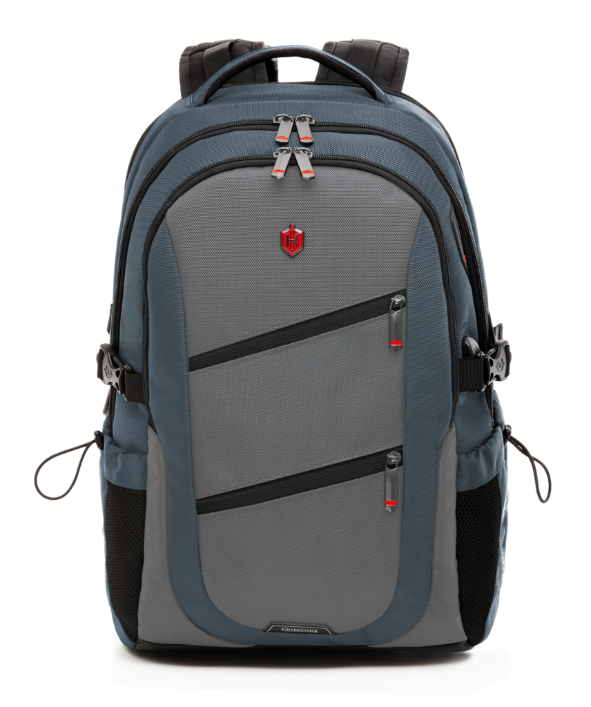 Business Casual Backpack | Double Front Zip Backpack — Krimcode